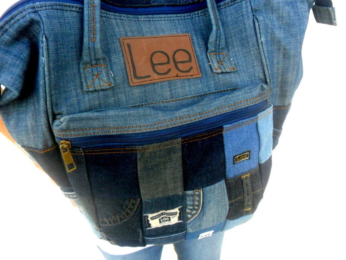 Denim Backpack Jeans Backpack Rucksack Denim Vintage Jeans | Etsy