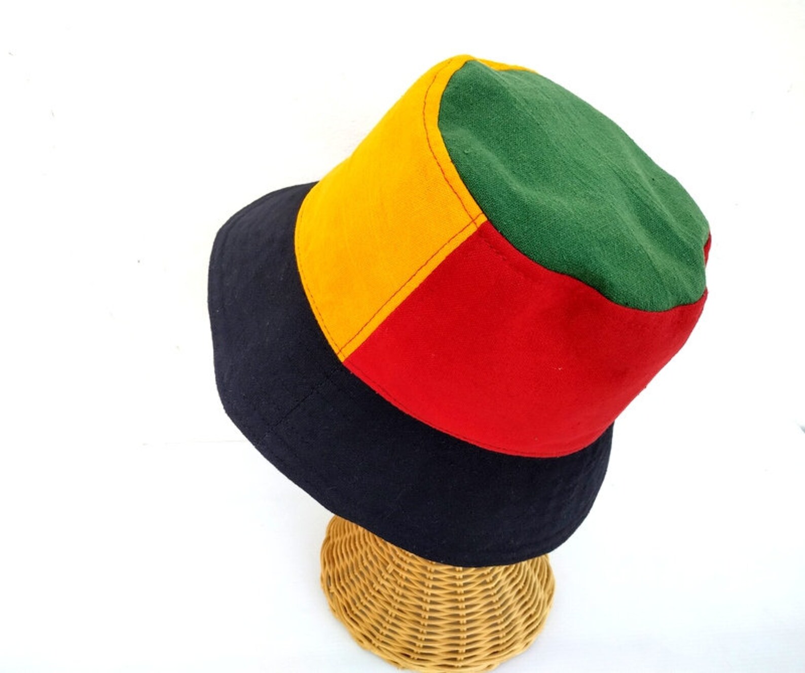 Bucket Hat Boho Rasta Hat Hemp Hat Hippie Reggae Bucket Hat - Etsy