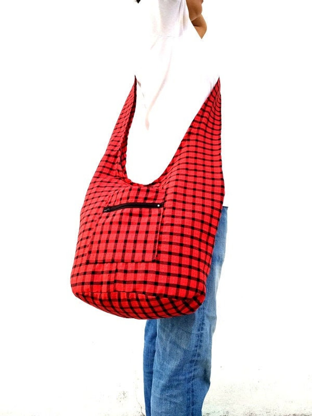 Red Black Hobo Bag, Sling Bag, Tote, Bee Crossbody Bag, Rasta Bag ...
