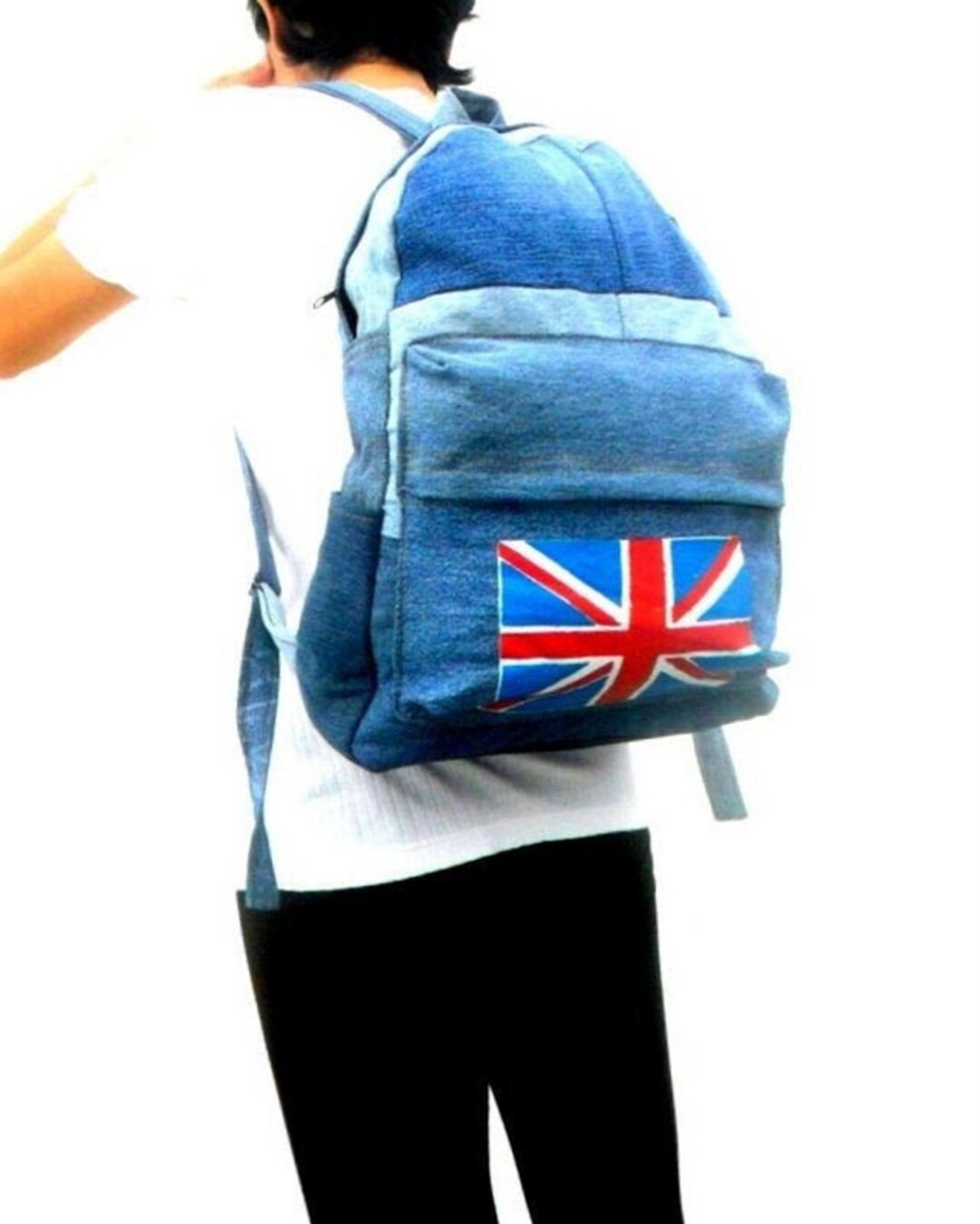 Jeans Backpack Denim Bag Reclaimed Jean Bag Rucksack Bag Vintage Bag ...