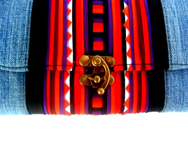 Denim Wallet Jeans Wallet Bohemian Wallet Denim Purse | Etsy