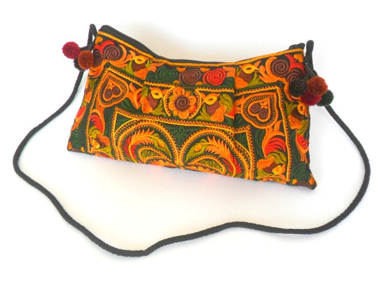 Ethnic Embroidery Bag Crossbody Shoulder Bag Bohemian Flower | Etsy