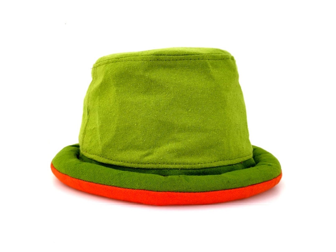 Green Hat, Reggae Hat, Bucket Hat, Bohemian Hat, Jamaican Hat, Unisex ...