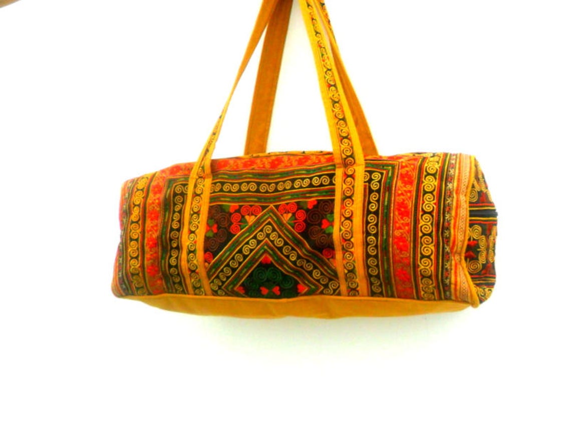 Duffle Bag Sport Bag Embroidery Bag Gym Bag Ethnic Bag - Etsy