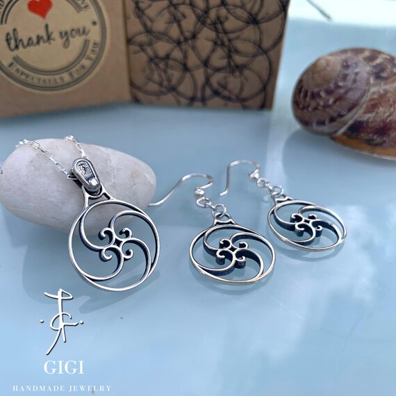 Golden Ratio Spiral Sterling Silver Set - Etsy