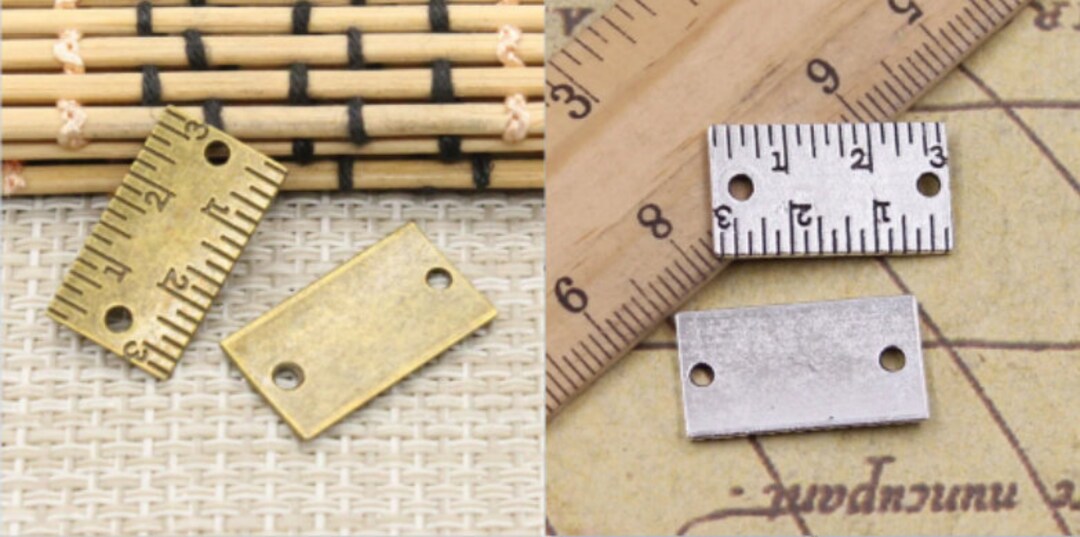 30pcs Ruler Charms 21mm Antique Bronze/antique Silver Ornament ...
