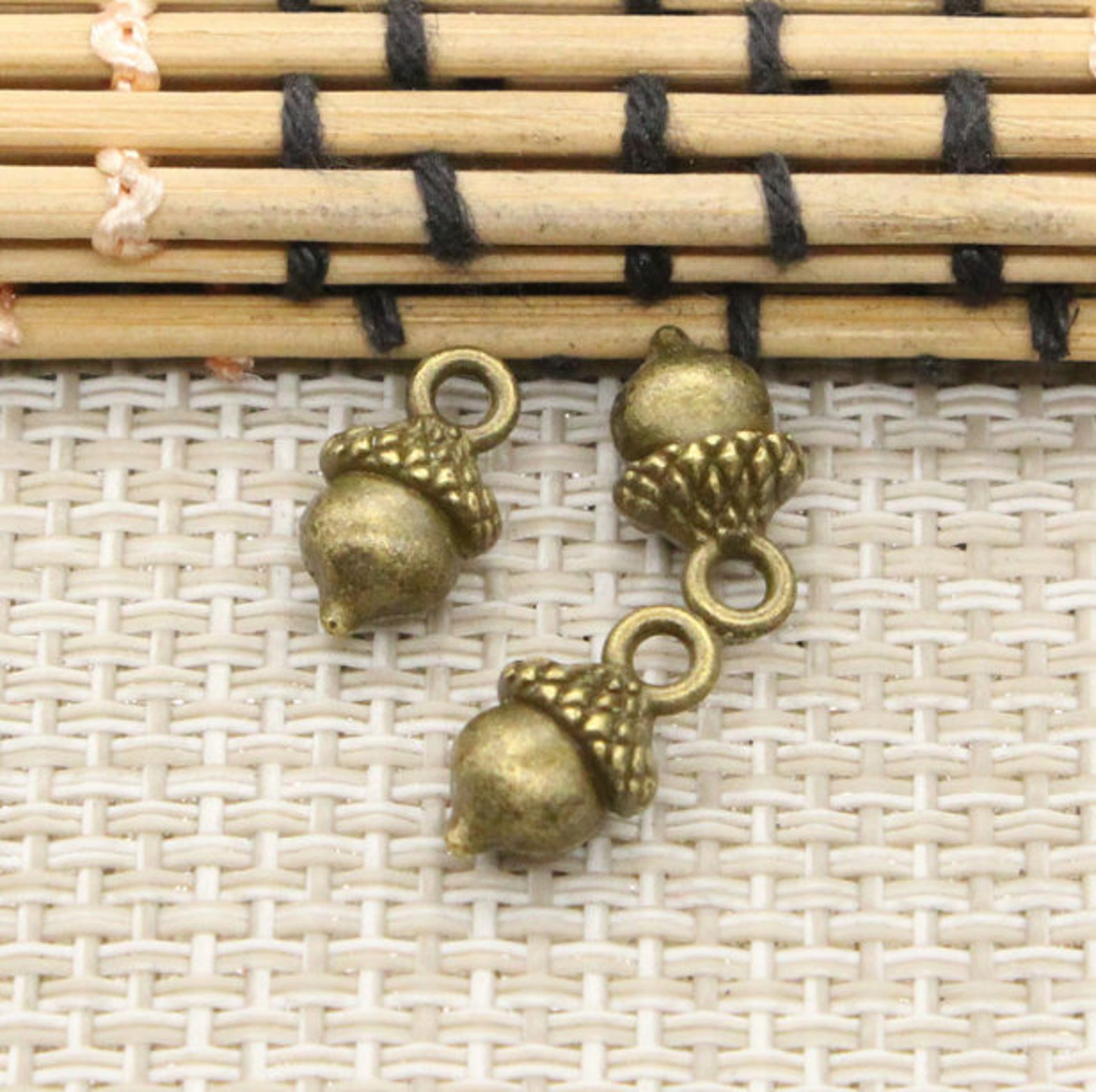 40pcs hazelnut pendant charms 137mm bronze jewelry making DIY | Etsy