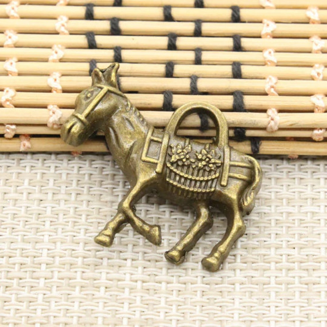 10pcs Donkey Charms Pendant 33x30mm Antique Silver/antique Bronze ...