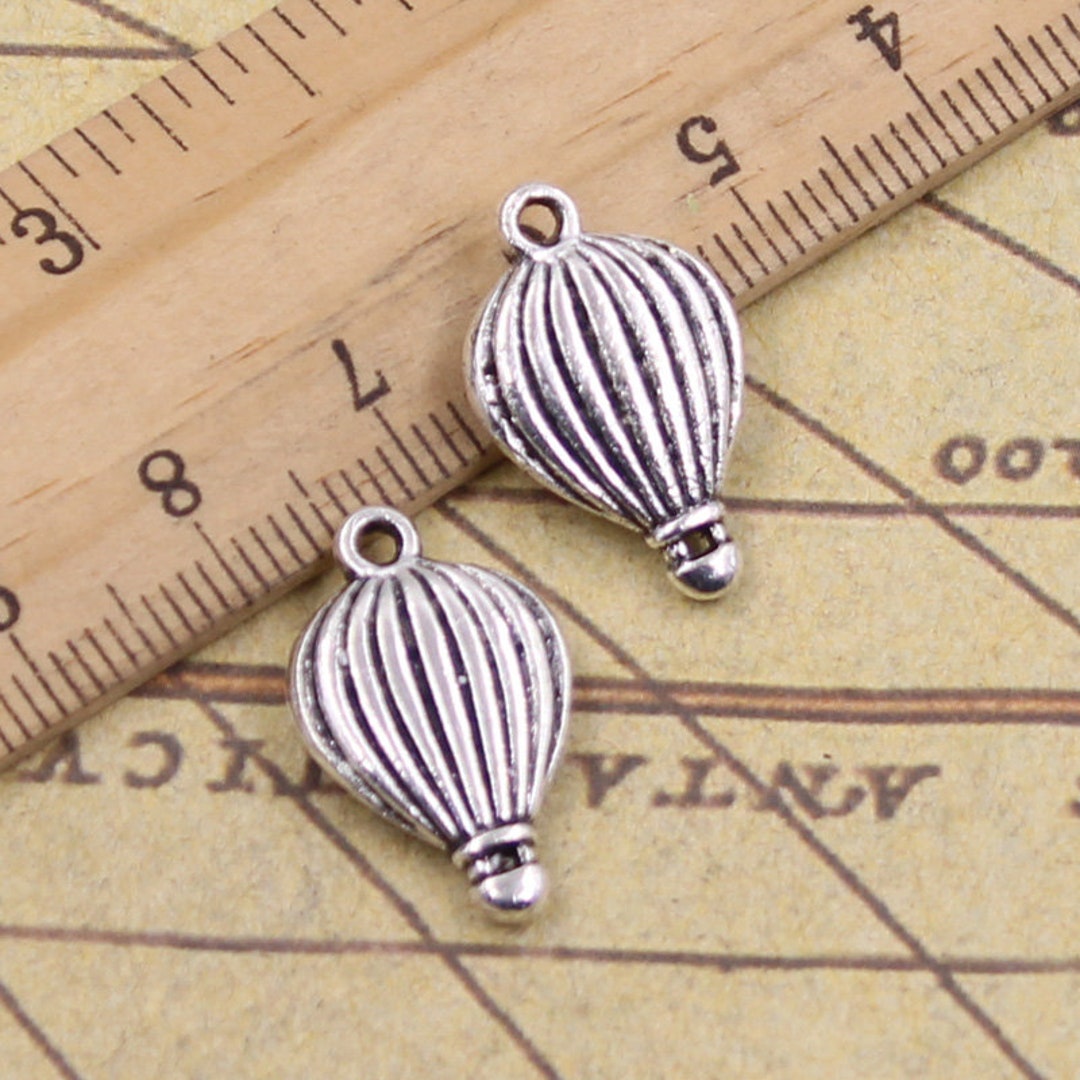 20pcs Hot Air Balloon Charms Pendant 21x13mm Antique Silver Ornament ...