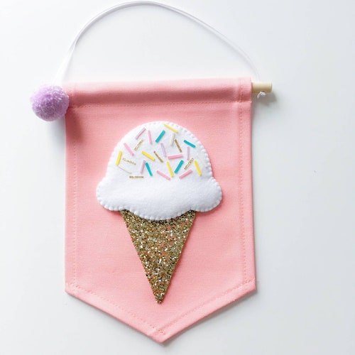 Ice Cream Banner Ice Cream Bar Sign Ice Cream Party Ice - Etsy