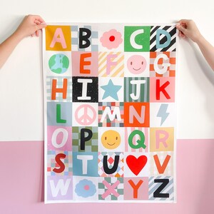 Patchwork Alphabet | Alphabet Wall Hanging | Kids Alphabet | Colorful ...