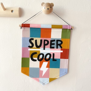 Super Cool Banner - (original Colours) |patchwork Kids Decor | Nursery ...