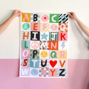 Patchwork Alphabet | Alphabet Wall Hanging | Kids Alphabet | Colorful ...