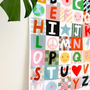 Patchwork Alphabet | Alphabet Wall Hanging | Kids Alphabet | Colorful ...