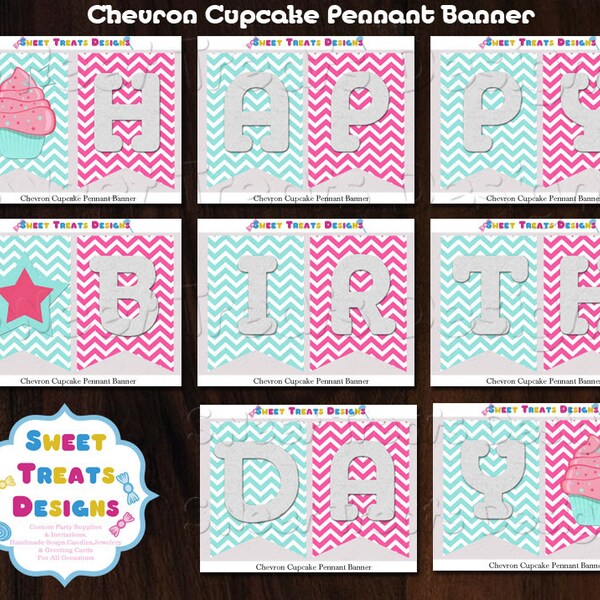 Chevron Pennant - Etsy