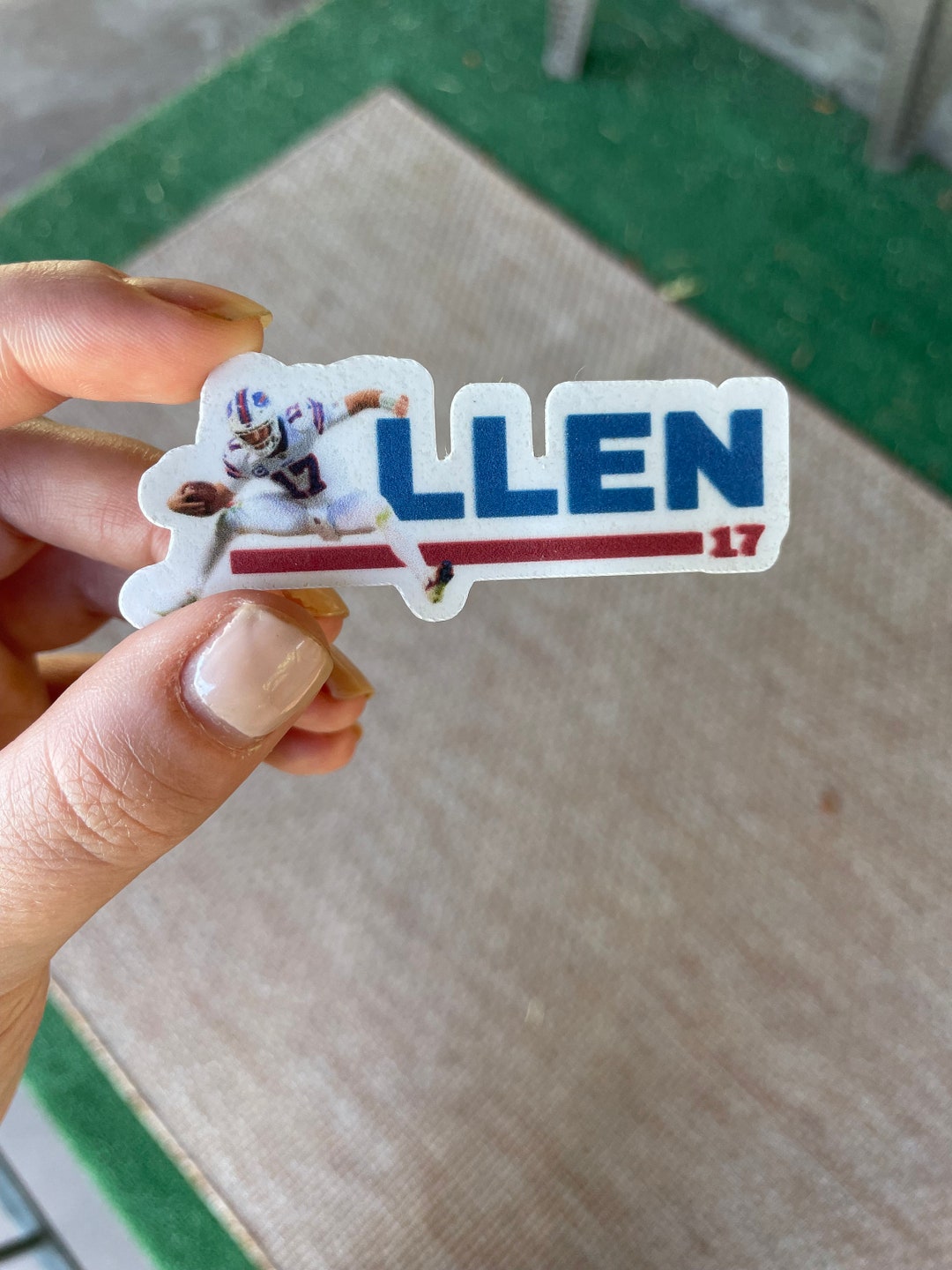 Jumping Josh Allen Vinyl Sticker Buffalo Football Sticker - Etsy