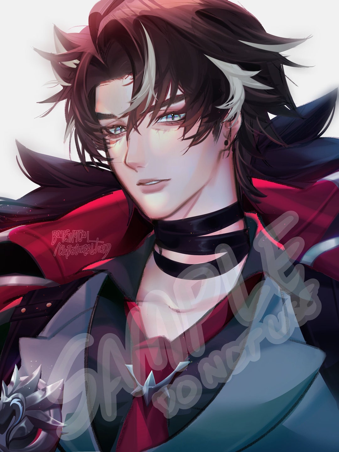 Neuvillette Wriothesley Fontaine Small/mini Prints - Etsy