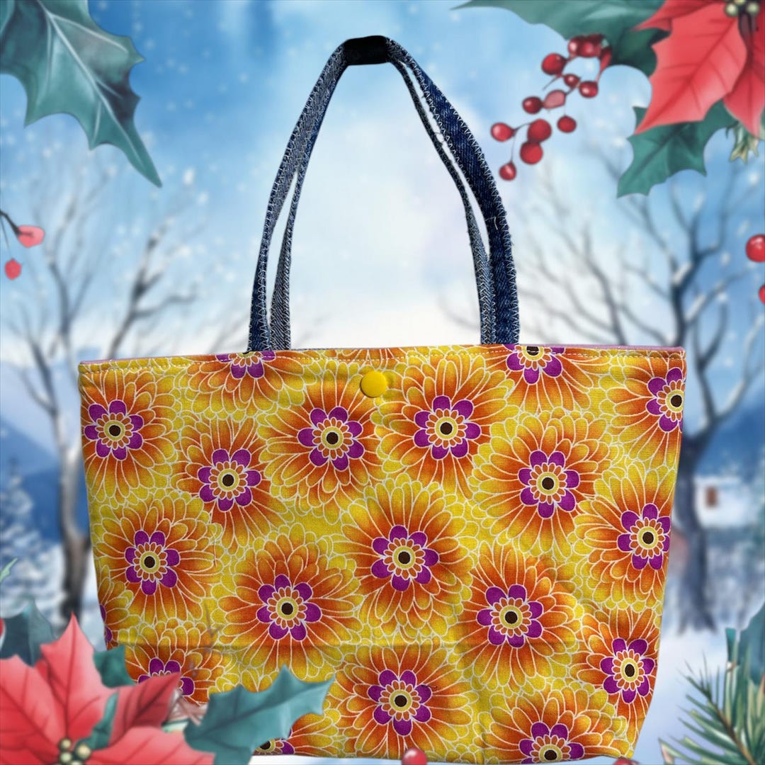 Scripture Tote Bible Tote Bag Cross Vinyl Graphic Recycled Denim ...