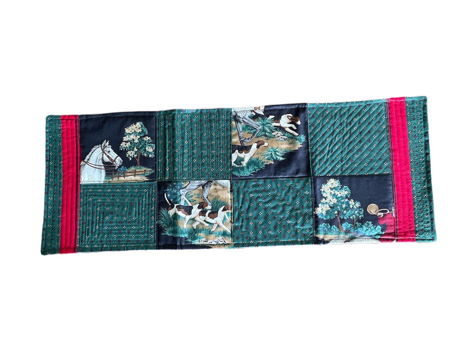 Fox Hunt Table Runner English Country Horse Decoration - Etsy