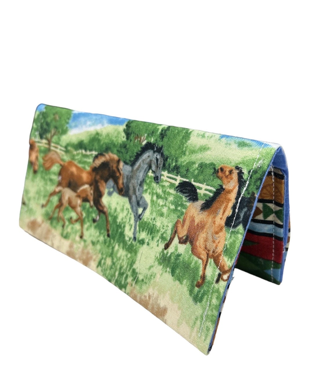 Horse Checkbook Covers Equestrian Gift Coupon Keeper Cowboy Note Holder ...