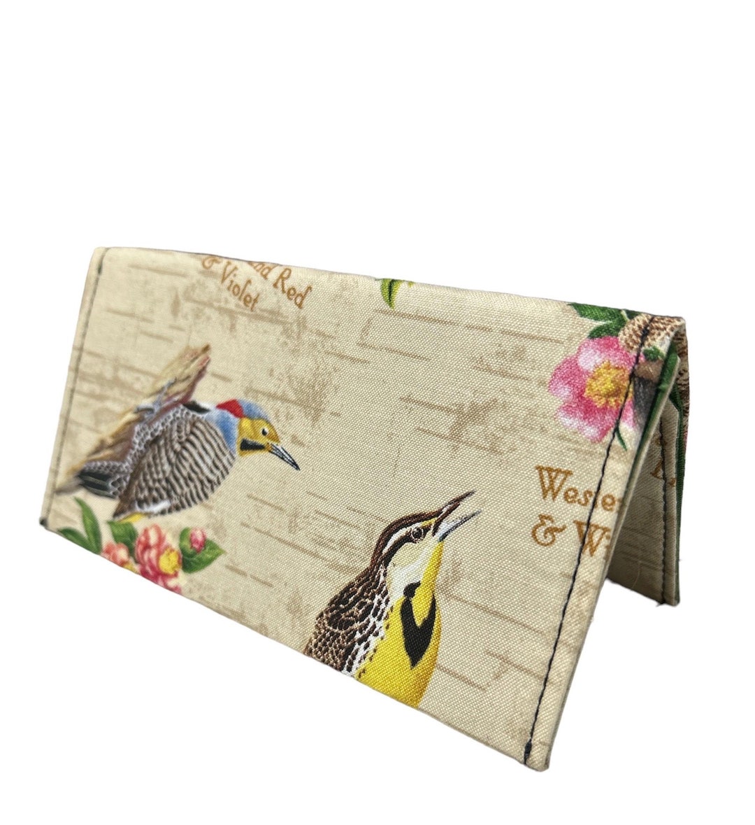 Handmade Bird Checkbook Cover: Soft Cotton Note Holder - Etsy