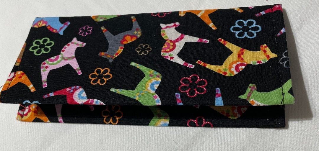 Horse Checkbook Cover Cowboy Note Holder Standard Size - Etsy