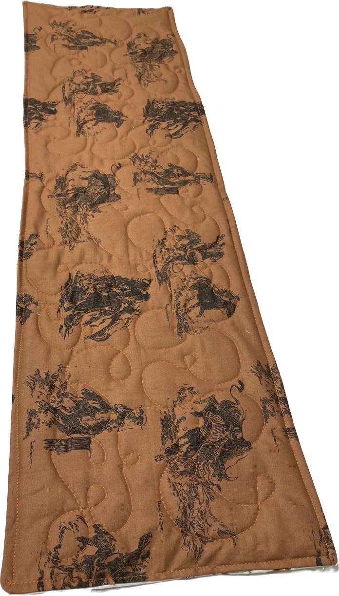 Horse Table Runner Reversible Rodeo Cowboy Western Home - Etsy
