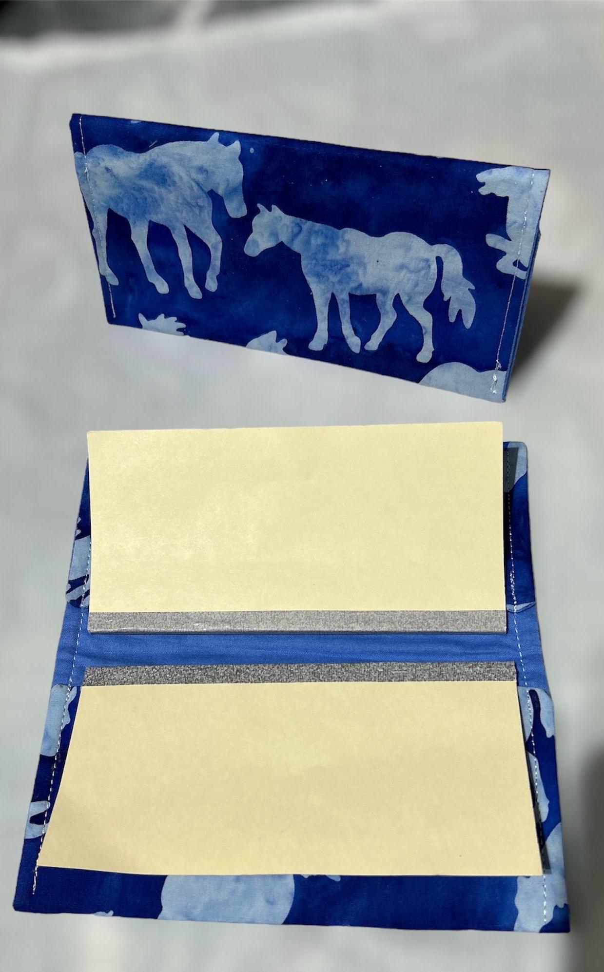 Horse Checkbook Covers Equestrian Gift Coupon Keeper Cowboy Note Holder ...