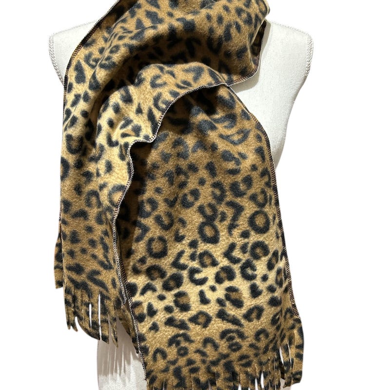 Leopard Print Scarf - Etsy