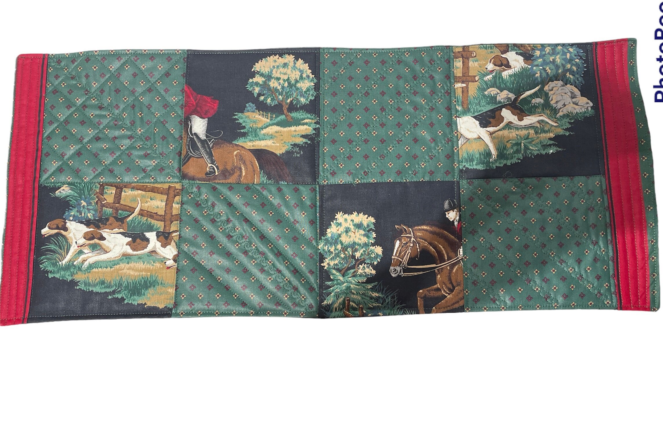 Fox Hunt Table Runner English Country Horse Decoration - Etsy