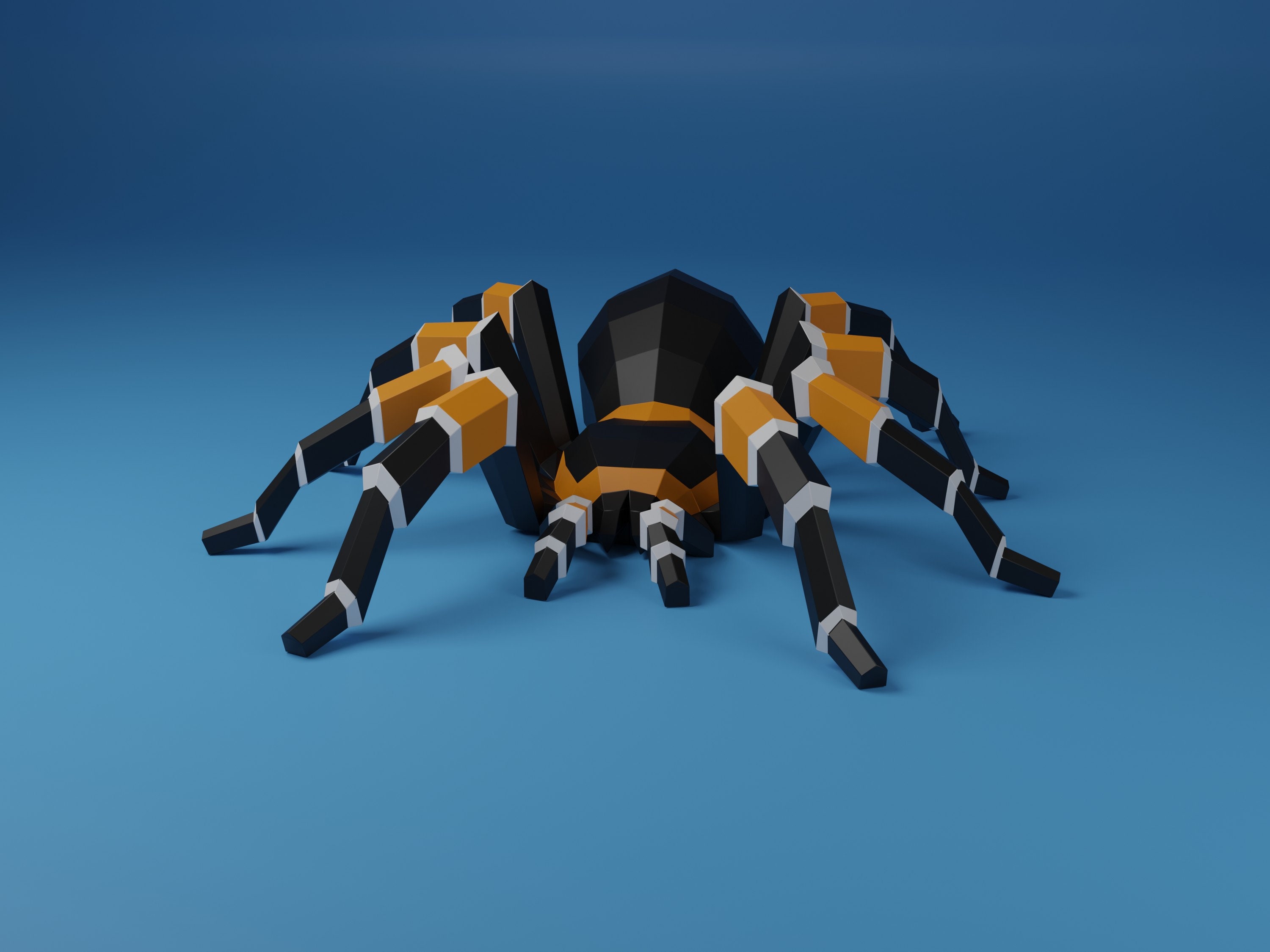 Tarantula Halloween Spin Papercraft XL Version DIY Muster - Etsy.de