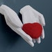 Papercraft Hands With Heart Box, Pdf Patterns Digital Files Pdo, Loving ...