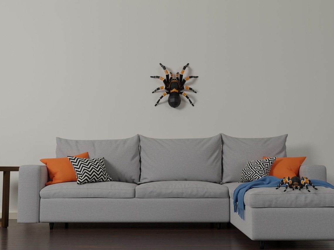 Tarantula Halloween Spider Papercraft XL Version DIY | Etsy