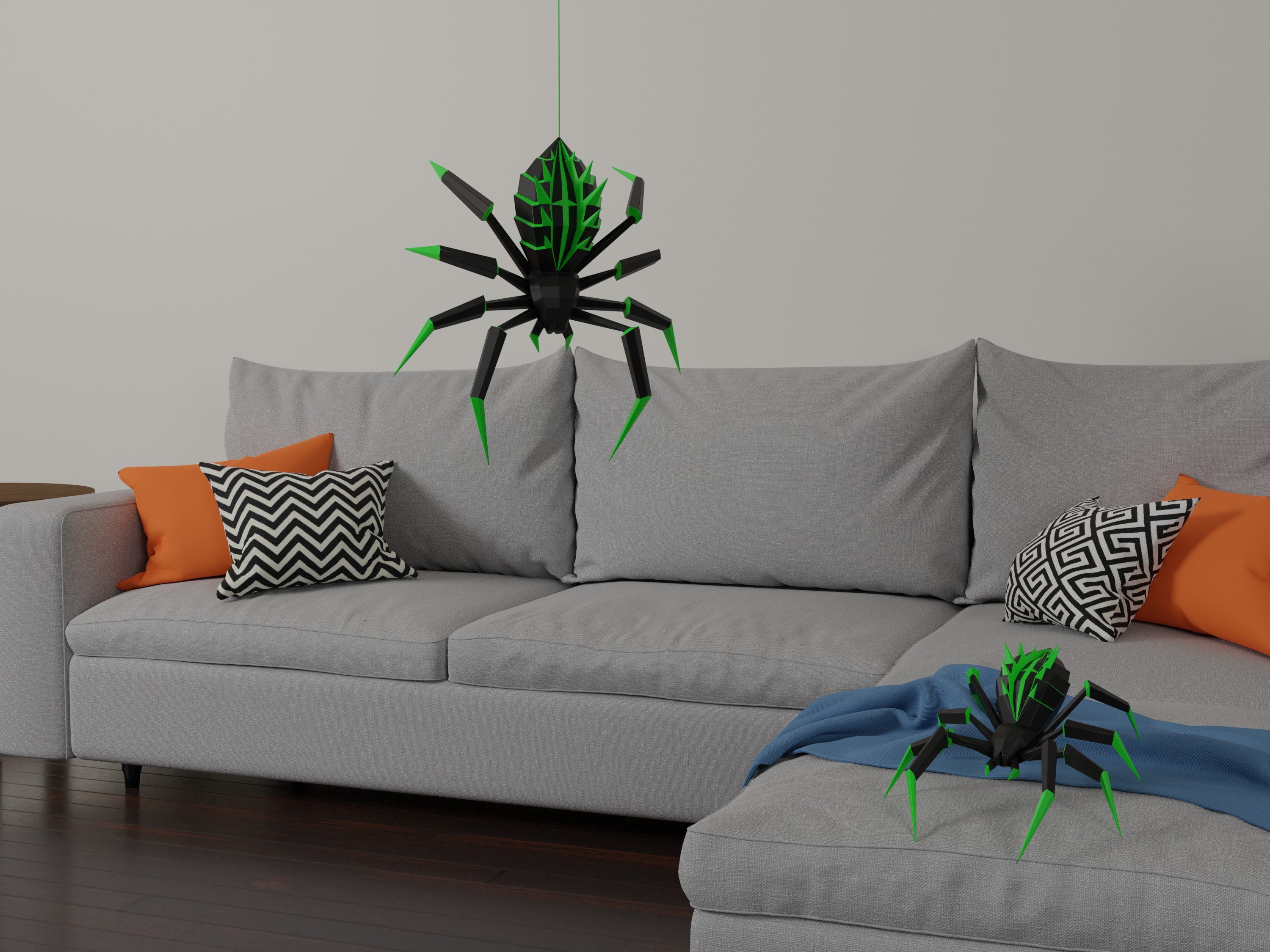 Kruisspin Spin Halloween Papercraft XL versie DIY patronen - Etsy Nederland