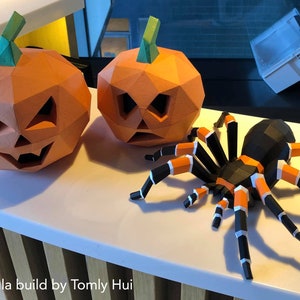 Tarantula Halloween Spin Papercraft + XL versie - DIY patronen voor ...