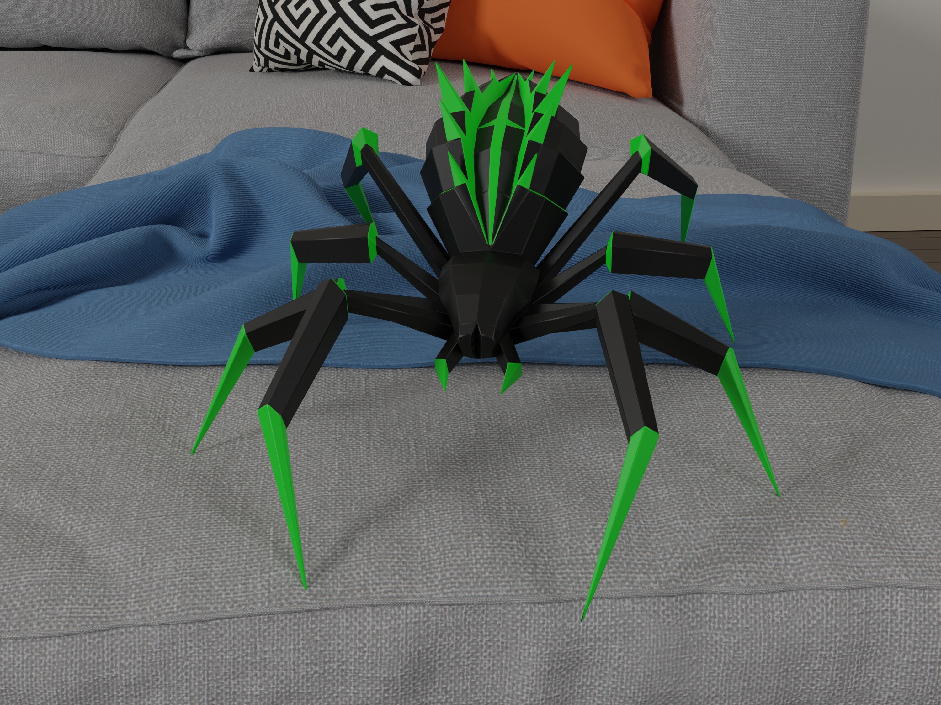 Kruisspin Spin Halloween Papercraft XL versie DIY patronen - Etsy Nederland