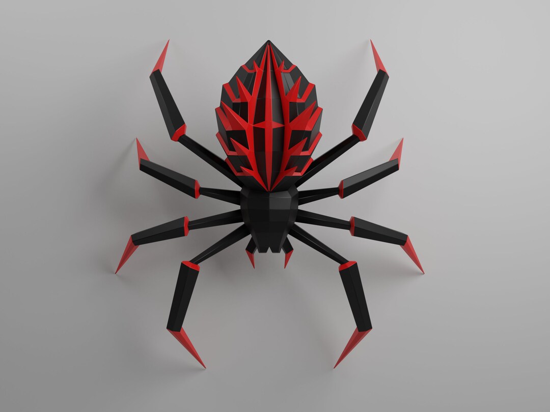 Cross Spider Halloween Papercraft + XL Version - DIY Patterns for Party ...