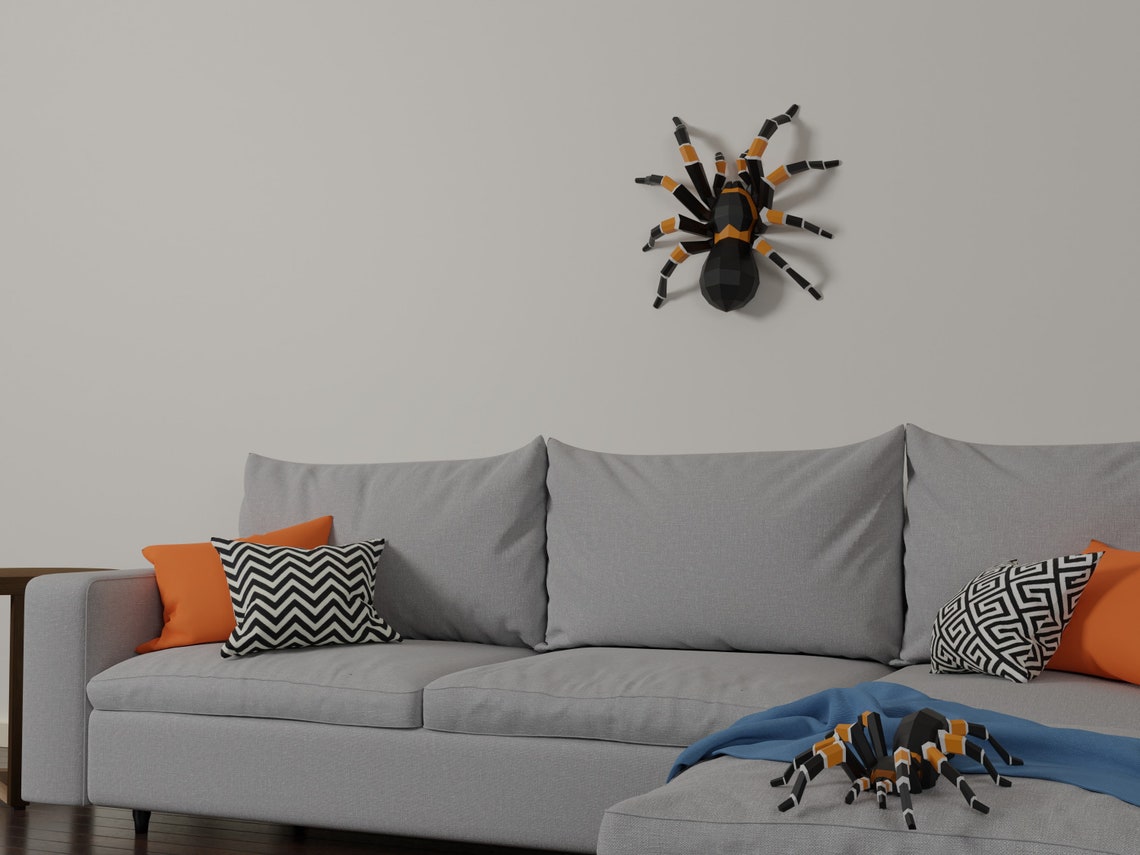 Tarantula Halloween Spider Papercraft XL Version DIY | Etsy