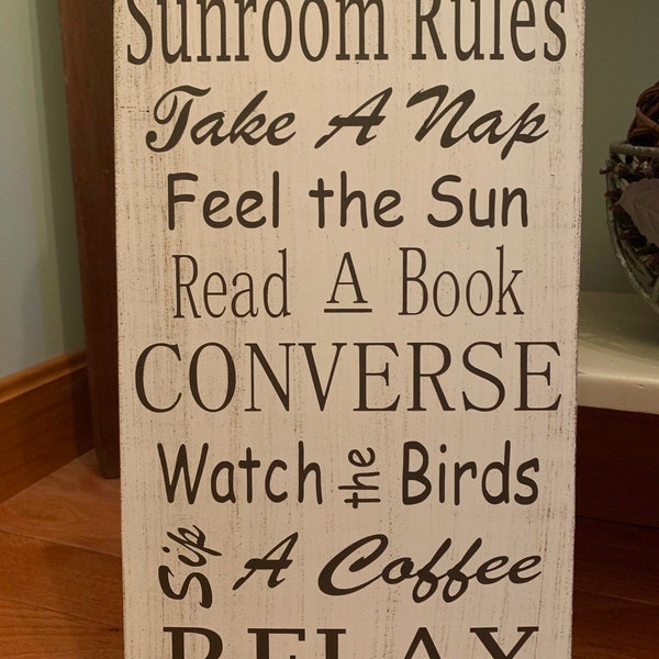 Porch Rules Sign - Etsy