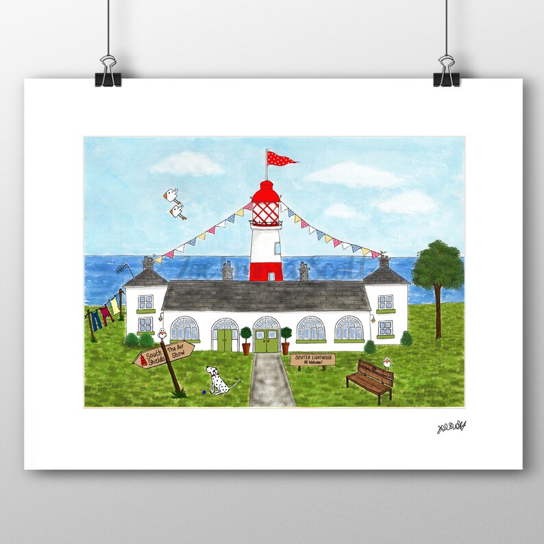 Souter Lighthouse, South Shields - Art Prints & Gifts - Etsy
