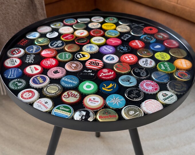 Beer Cap Epoxy Resin Coffee Table - Etsy