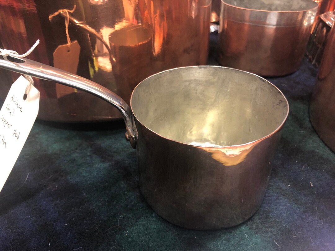 RARE Small Antique Copper Pot (new Tin) - Etsy