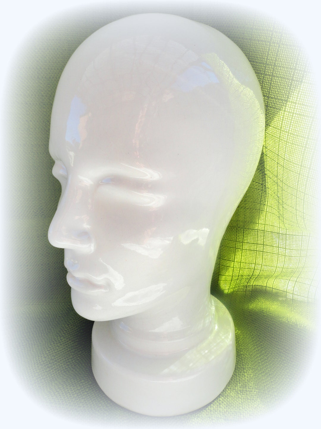 Large Ceramic White Head, Headphones Standard, Headphone Holder ...