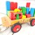 Heros Wooden Wagon & Blocks Pull-along Wagon Wooden Blocks Fairy Tale ...