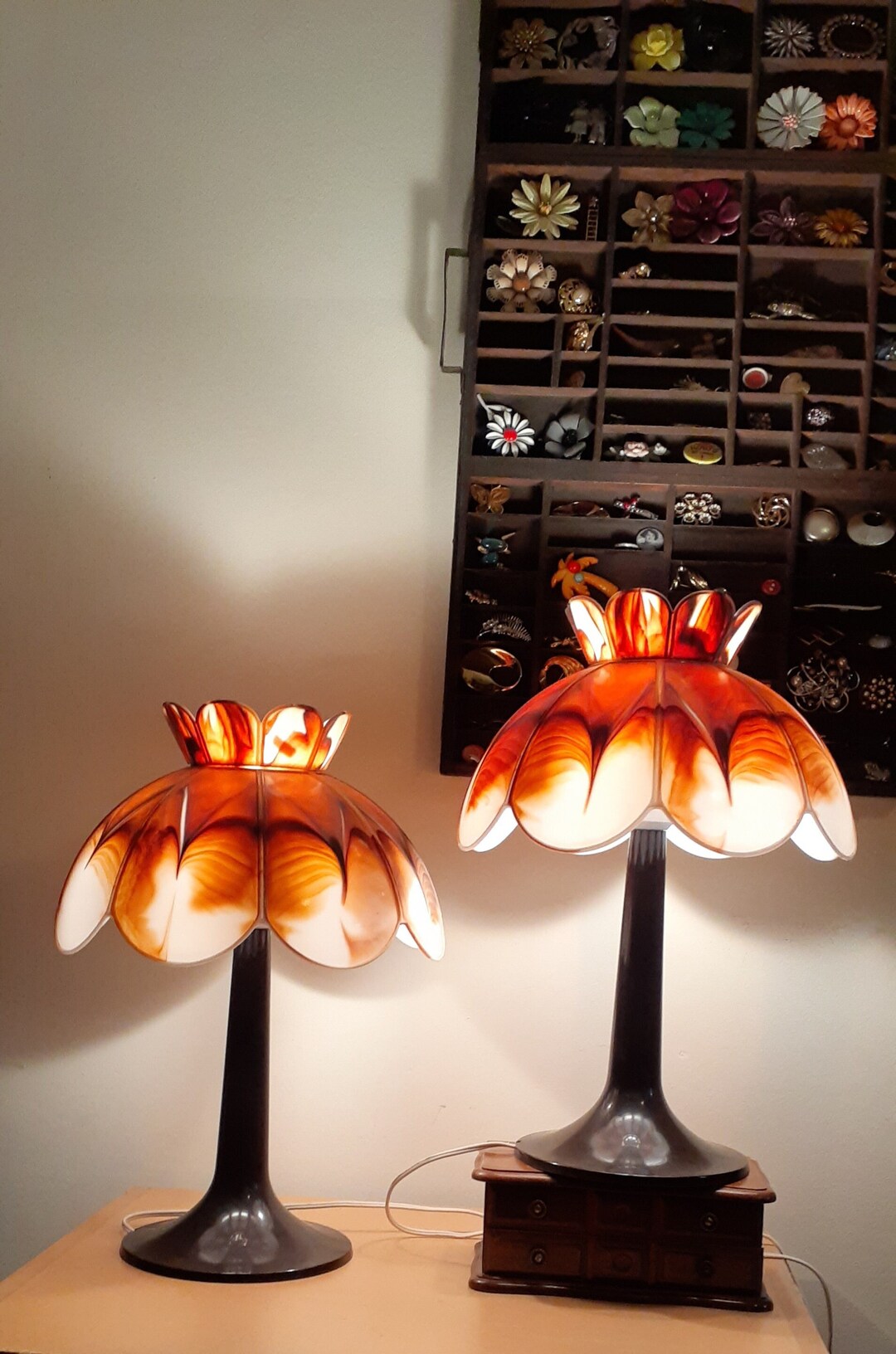 Pair of Gilbert Softlite Table Lamps - Etsy