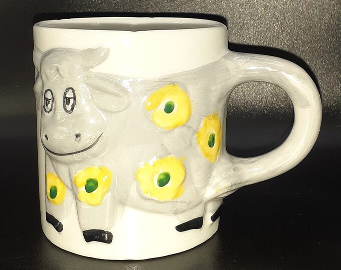 Cow Mug, Children's Cow Mug, Gift for Children, Kids Gift, Cow, Chewing ...
