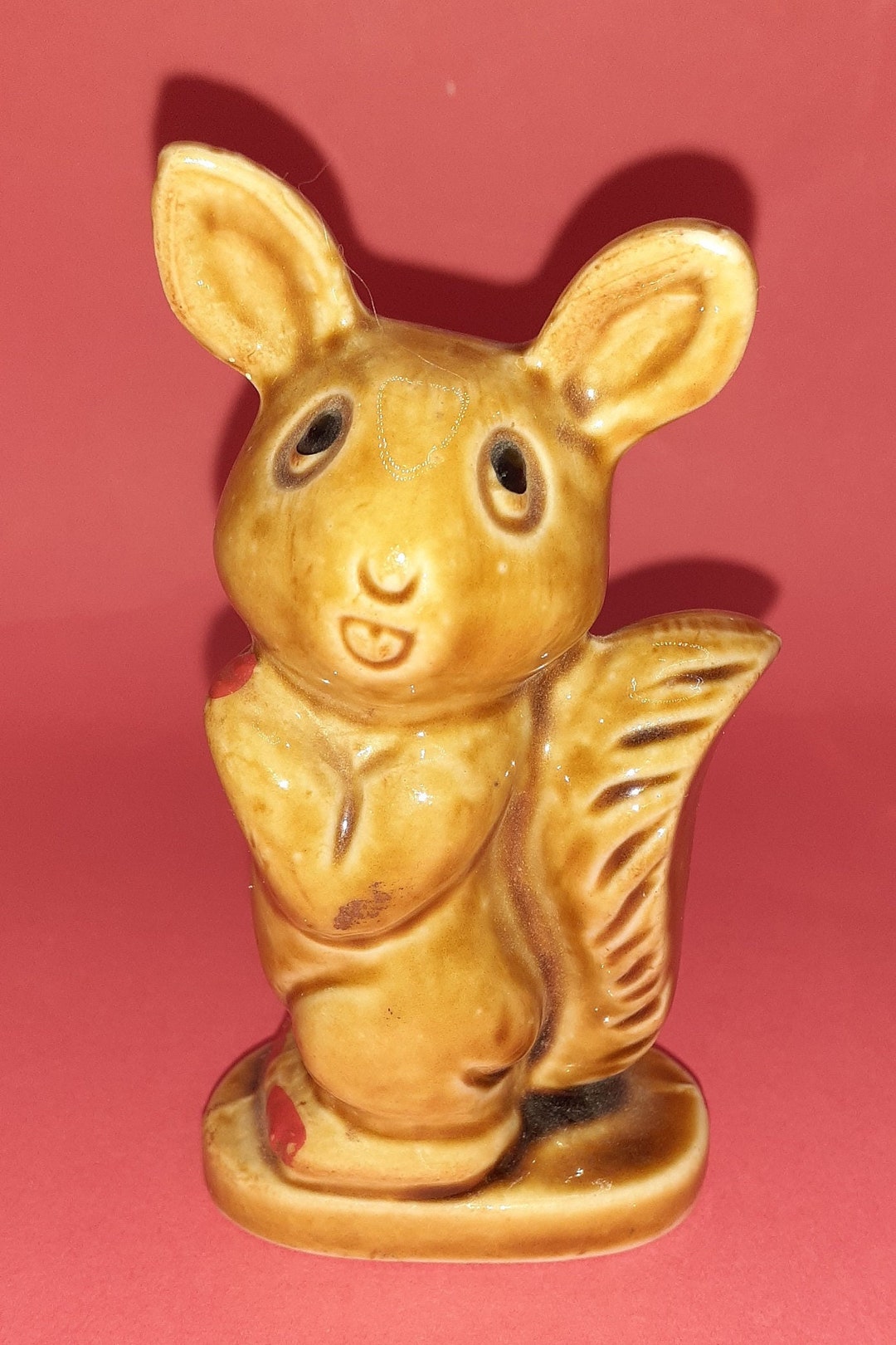 Vintage Ceramic Squirrel Made in Japan - Etsy