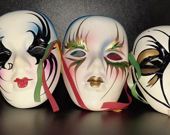 Ceramic Mardi Gras Mask - Etsy