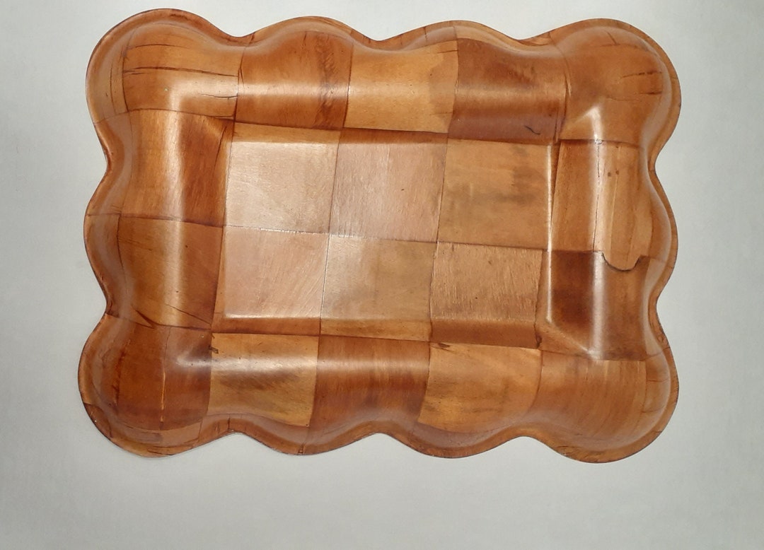 Large Bamboo Serving Dish Tray - Etsy