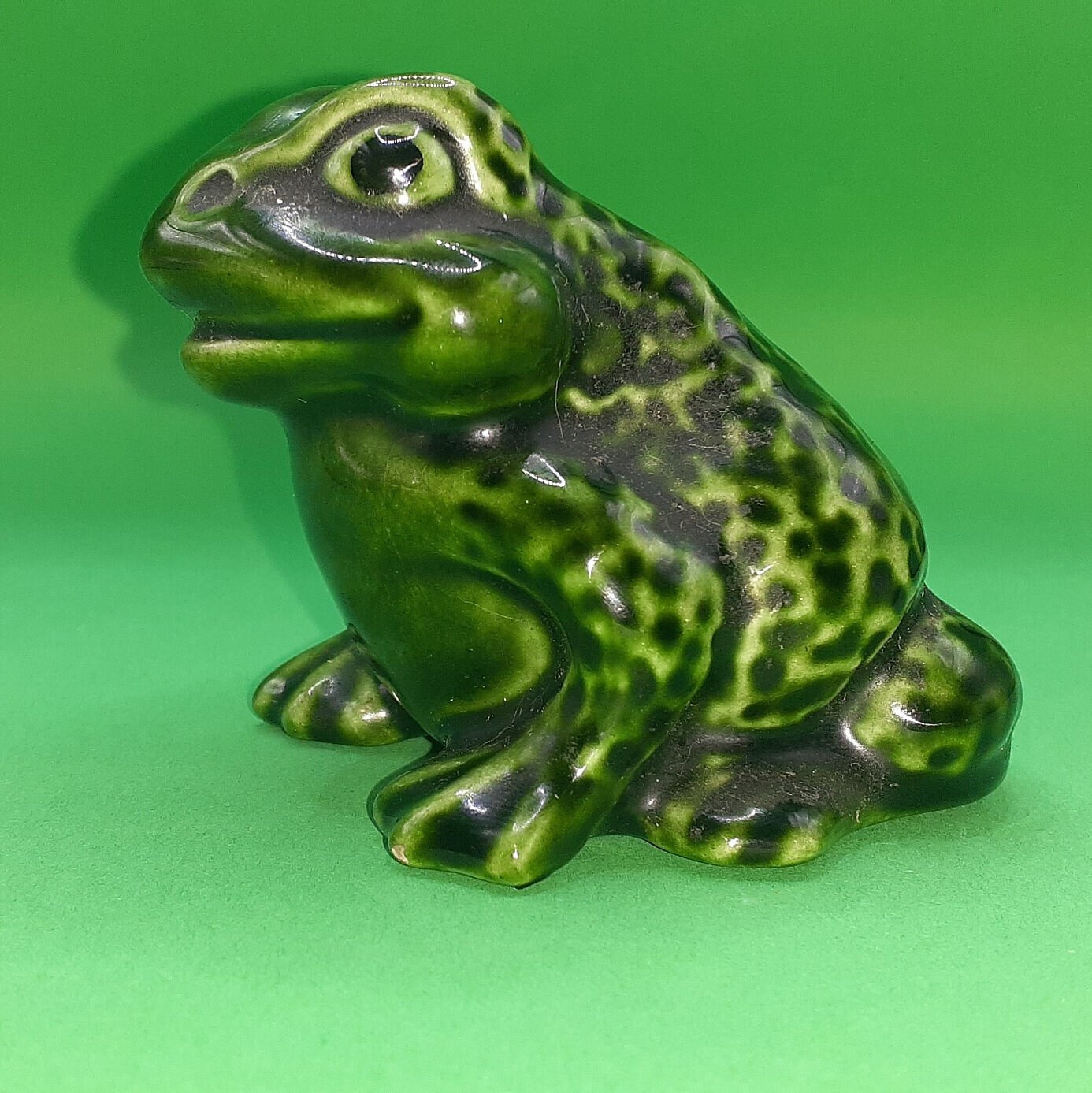 Green Ceramic Frog - Etsy